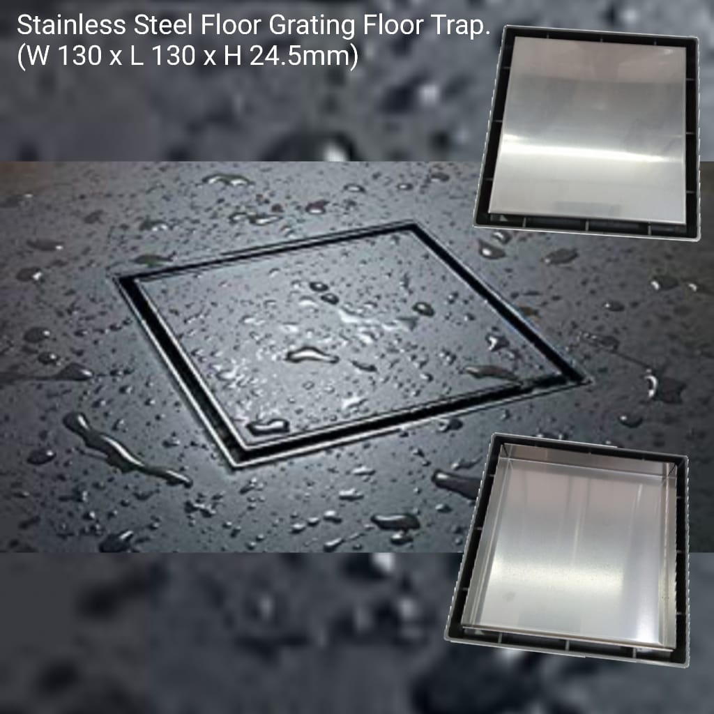 Stainless Steel Floor Grating Floor Trap-Premium Tiles Insert-SQUARFLO ...