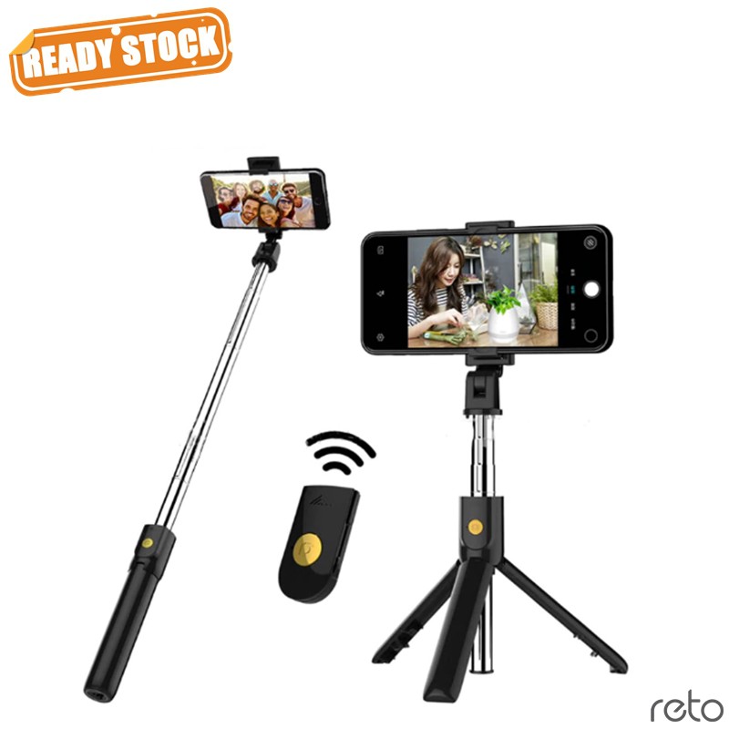 K07 K10 Bluetooth Selfie Stick Integrated 3 In 1 Monopod Tripod For