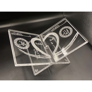 REHAL KRISTAL Premium Rehal Al-Quran Acrylic, Custom Engrave (Rumi ...