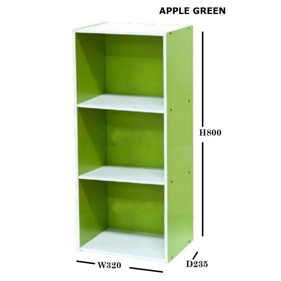 Malaysia Ready Stock 3 Tiers Wooden Rack Storage Cabinet Organaiser ...