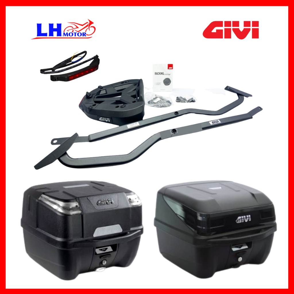 GIVI Monorack SYM HONDA YAMAHA SYM Givi Box 43l 33l 32l 30l 27l LC Y15 Y16 RS RSX WAVE VF3I NVX ...