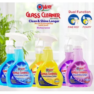Yuri Glass Cleaner Instant Cleaning Foam Formulation Spray + Refill 2's ...