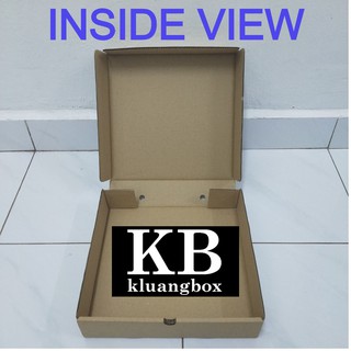 (COD 021)25pcs 9x9x1.5inch Pizza Box Kotak Piza Food Box Kotak Makanan ...
