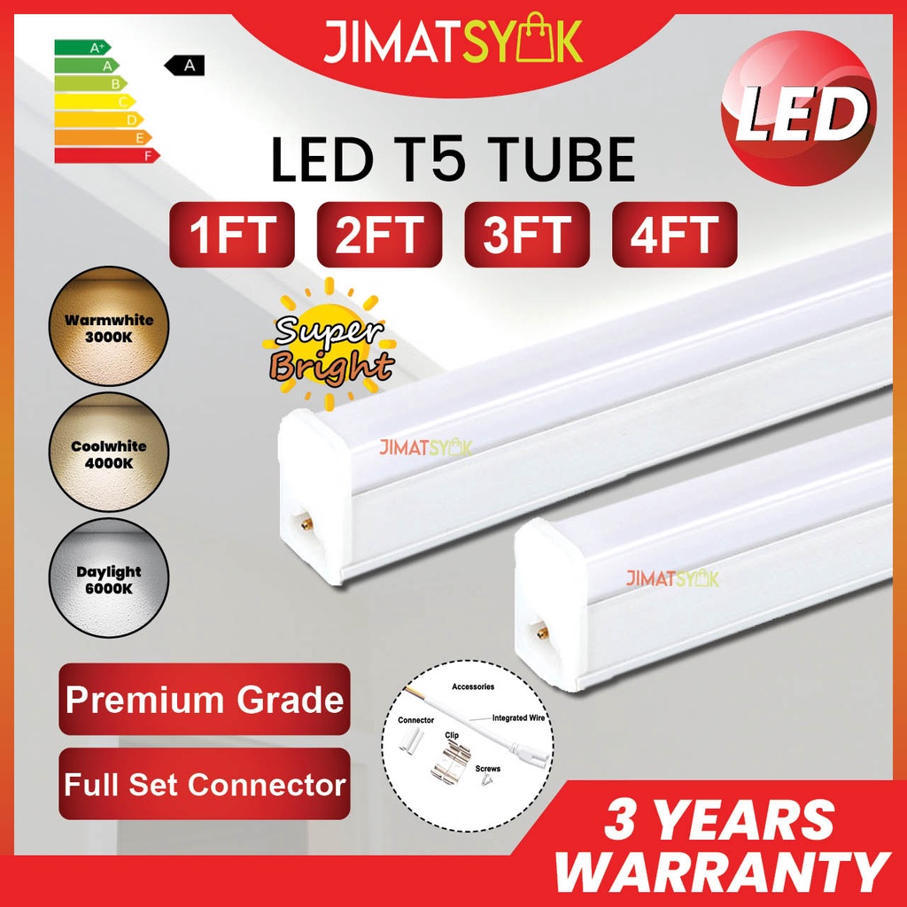 [SUPER BRIGHT] LED T5 Tube Light Wall Ceiling Light Lampu T5 LED ...