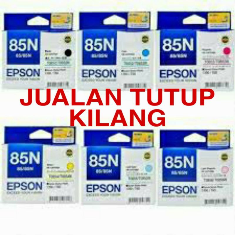 Epson 85N Ink Cartridge For T60 / SP 1390/ JUALAN TUTUP KILANG | Shopee ...