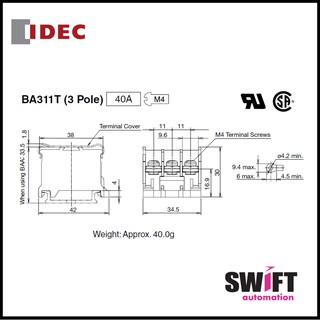BA111T** IDEC BA Series Terminal Blocks | Shopee Malaysia