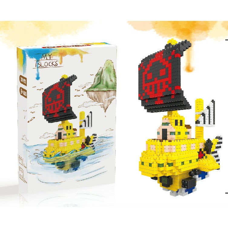 One Piece Submarine Nano Block Bricks | Shopee Malaysia