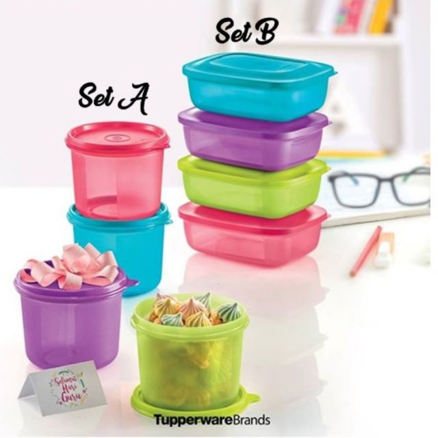 Tupperware Small Rect Saver 500ml / Snack N All 550ml | Shopee Malaysia