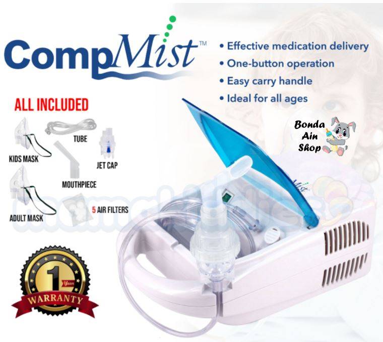 Portable Nebulizer System Medical Air Compressor Piston Asthma Inhaler ...