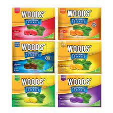 GULA Wood's Peppermint Lozenges (15gram per packet) 6 Flavours! Gula ...