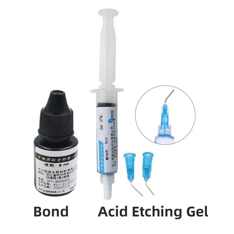 Dental Etchant Acid Etching Gel Light Cure Bond Adhesive Composite Resin Bonding Agent Total ...