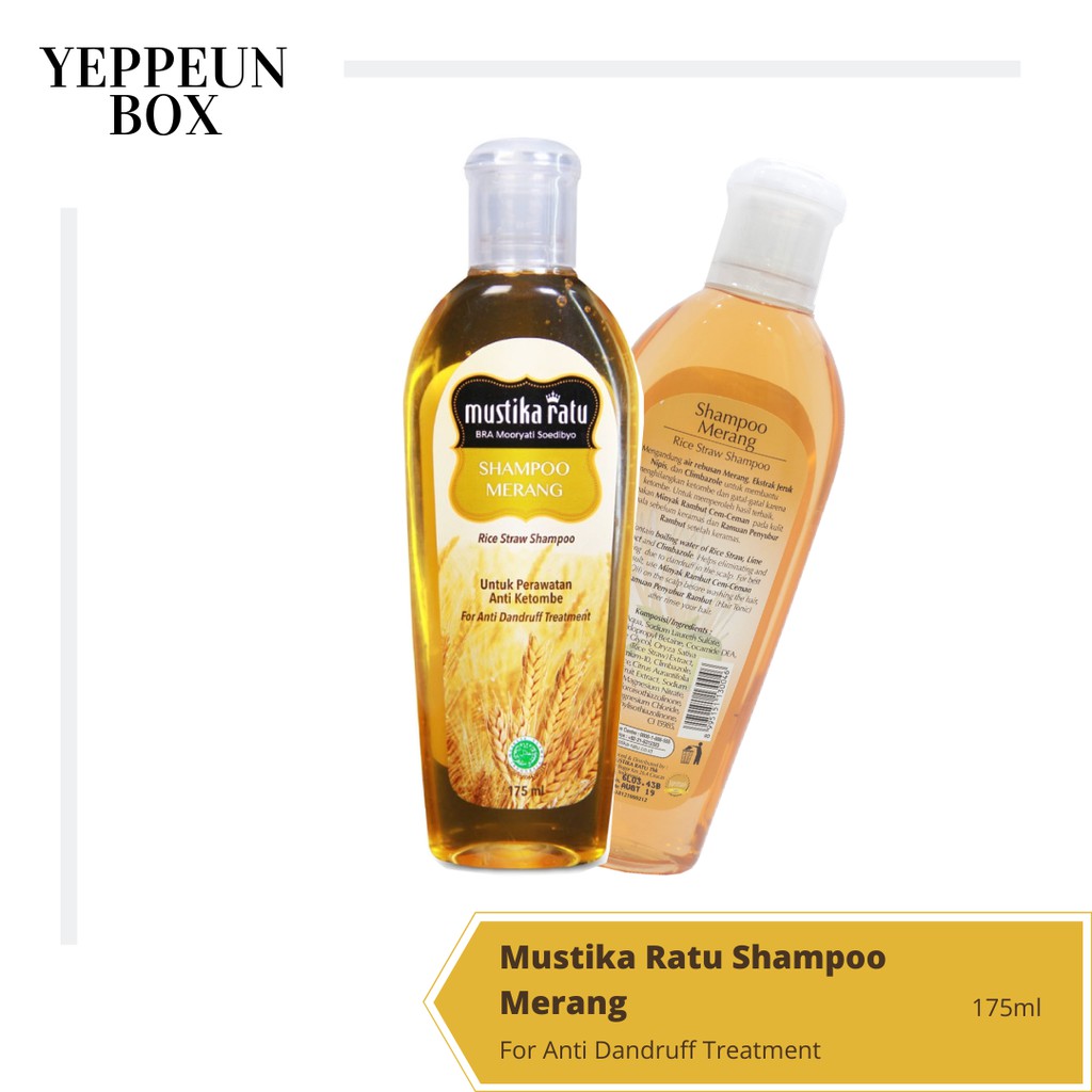 Mustika Ratu Shampoo Merang For Anti Dandruff Treatment (175ml ...