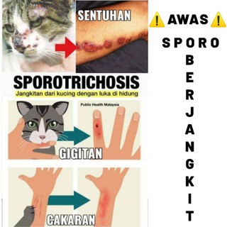 Set Sporo Spray F7 dan Cream S3 Natural Cats Spray Kucing Sporo Nanah ...