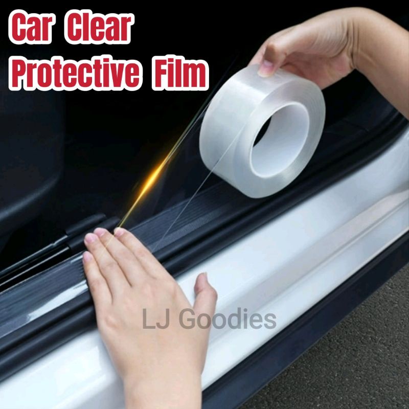 Car Door Sill Bumper Edge Protector Guard Transperent Clear Protection ...