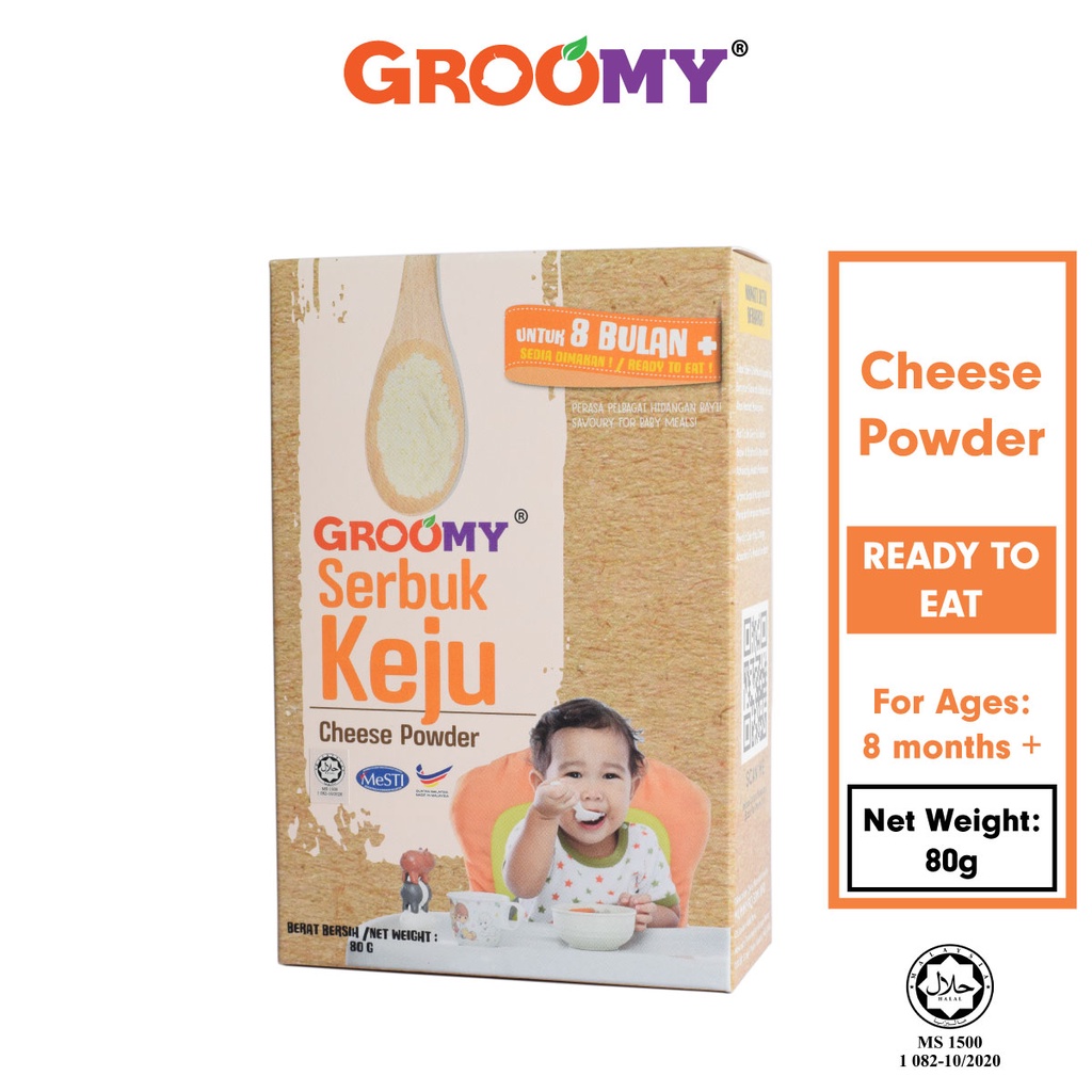 GROOMY Natural Cheese Powder | Powder Food For Babies (50g) | Shopee ...