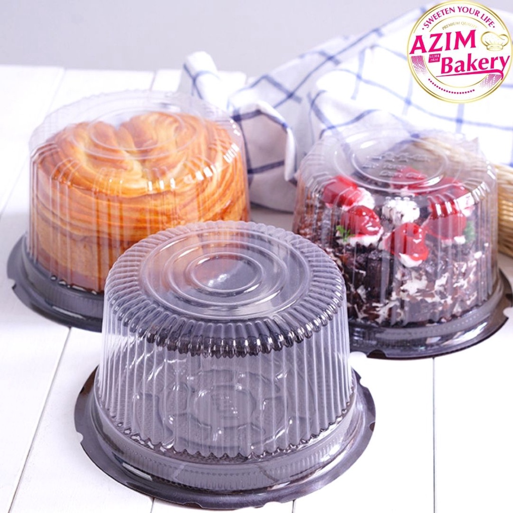 Round Blister Box 50PCS Transparent Round Cake Box | Round Box ...