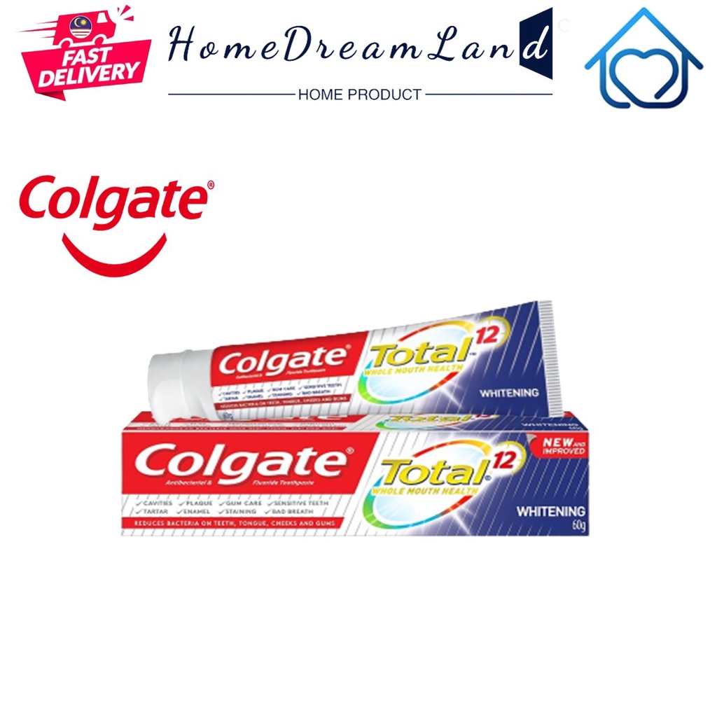 Colgate Total Whitening Toothpaste 60g Travel Sample Trial | Shopee ...