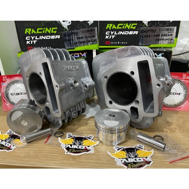 TAIKOM RACING 57MM 58MM EX5 CLASS 1 BLOCK KIT SET PNP EX5 DREAM PISTON SONIC ( BLOCK SUDAH TAK ...