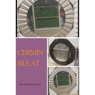 Cermin Bulat Dinding Kaison ( Bercorak) Round Mirror | Shopee Malaysia