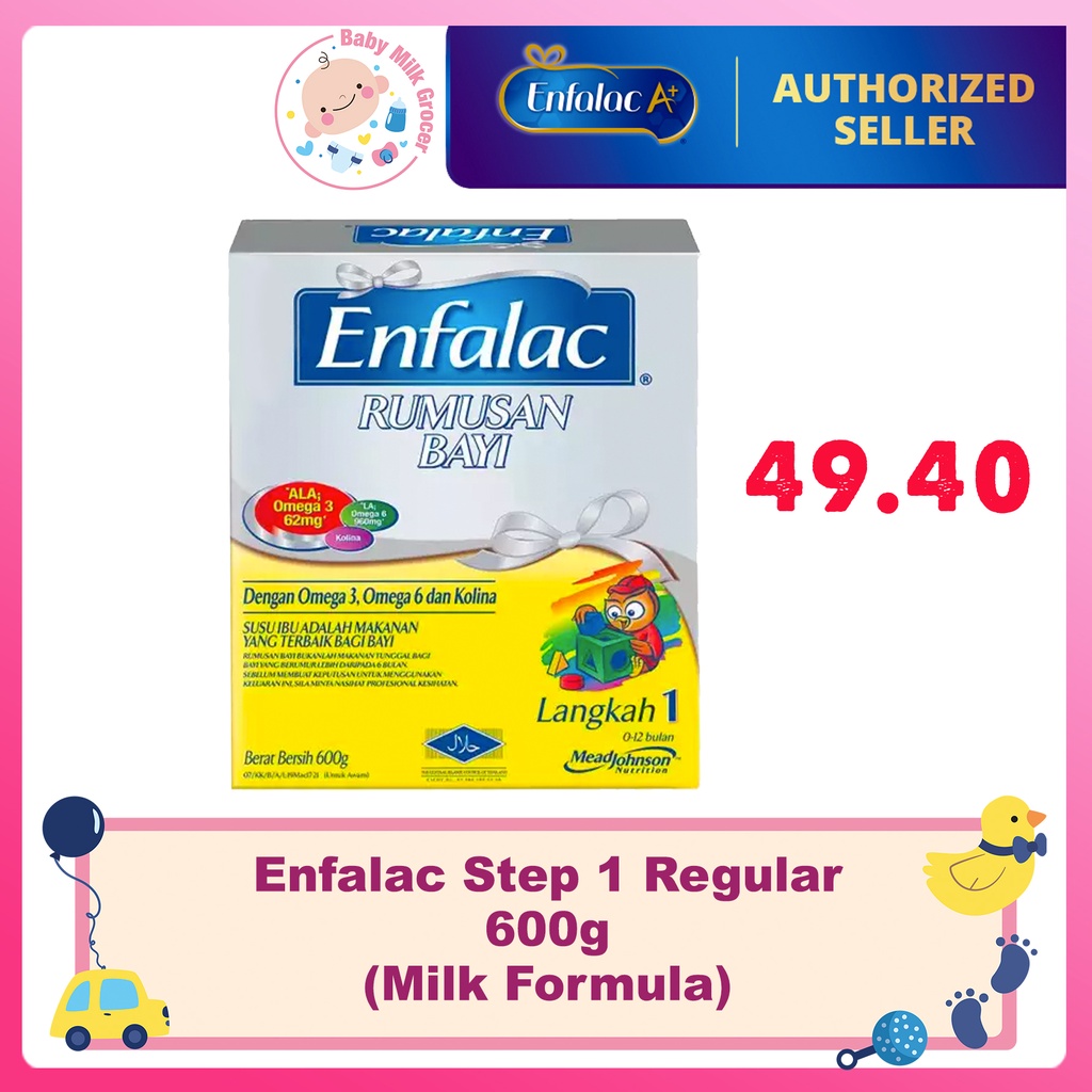 Enfalac Step 1 Regular - 600g (Milk Formula) | Shopee Malaysia