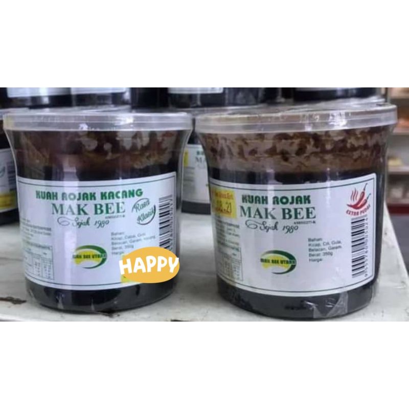 MAK BEE KUAH ROJAK PEDAS DAN KUAH ROJAK KACANG BERAT 200G | Shopee Malaysia