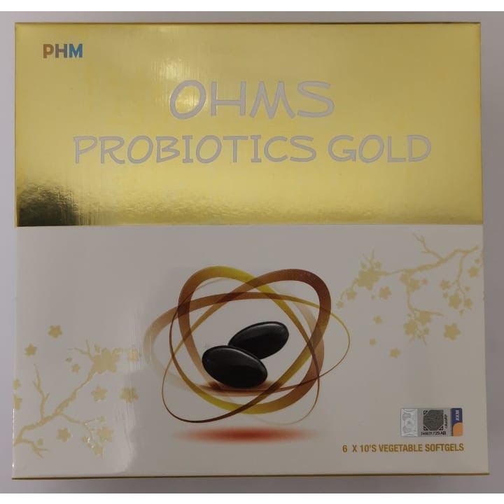 PHM OHMS PROBIOTIC GOLD 6 X10'S VEGETABLE SOFTGEL | Shopee Malaysia