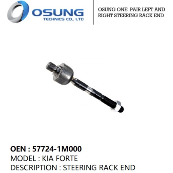 STEERING RACK END / INNER BALL JOINT (MADE IN KOREA) KIA FORTE > 57724 ...