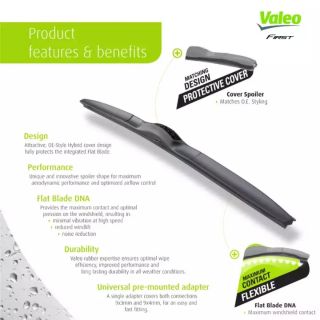 Valeo First Hybrid Wiper Blade Proton Preve (16''/24'') Set | Shopee ...