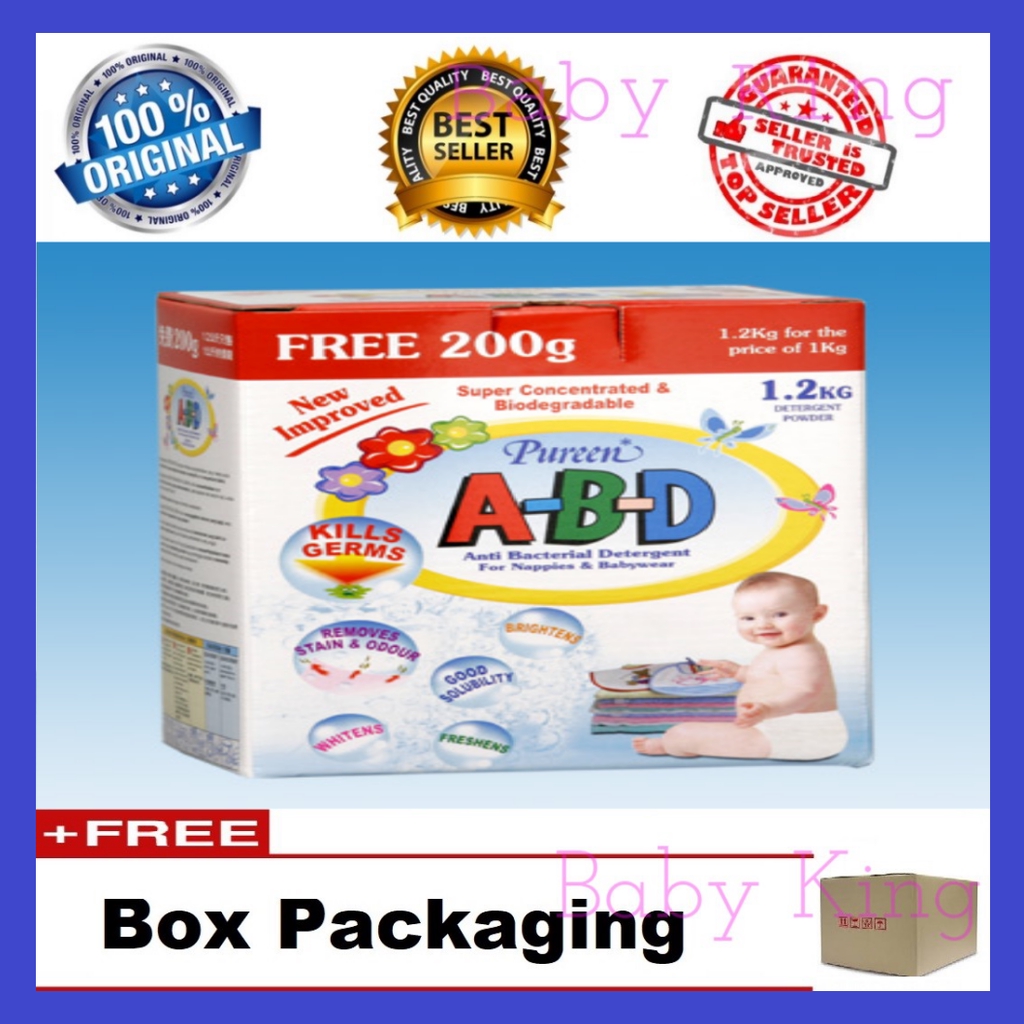 Original Pureen A-B-D ABD Powder Detergent (1.2kg) | Shopee Malaysia