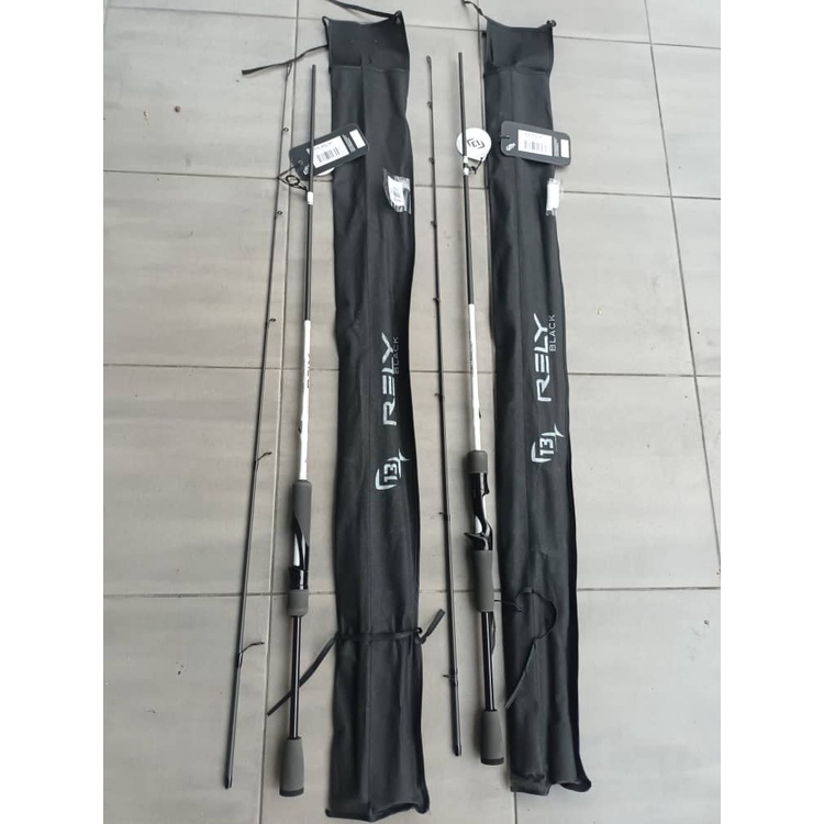 13 FISHING RELY BLACK SPINNING&CASTING FISHING ROD | Shopee Malaysia