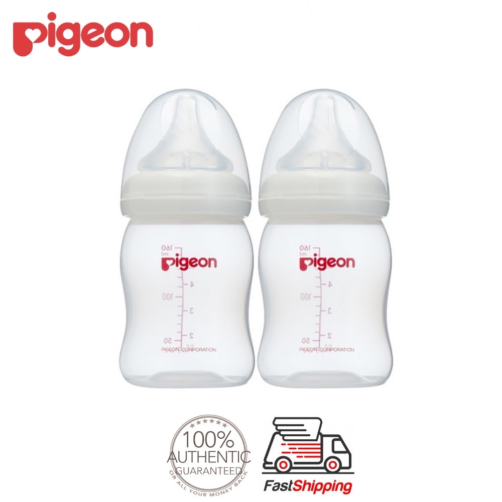 Pigeon SofTouch 5oz / 160ml PP Nursing Bottles (Twin Pack) | Shopee Malaysia