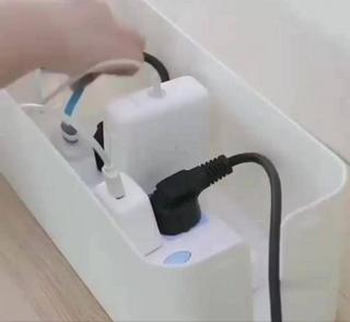 Premium Cable Management Storage Box Minimalist Muji Design Desktop ...