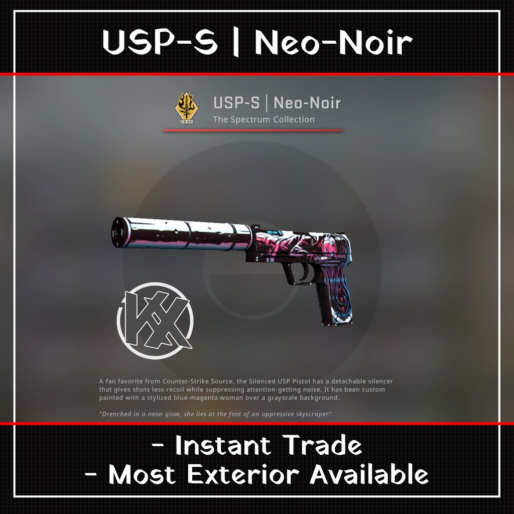 KeeX CSGO Skins | USP-S Neo-Noir | All Exteriors | Pay now & Get now ...