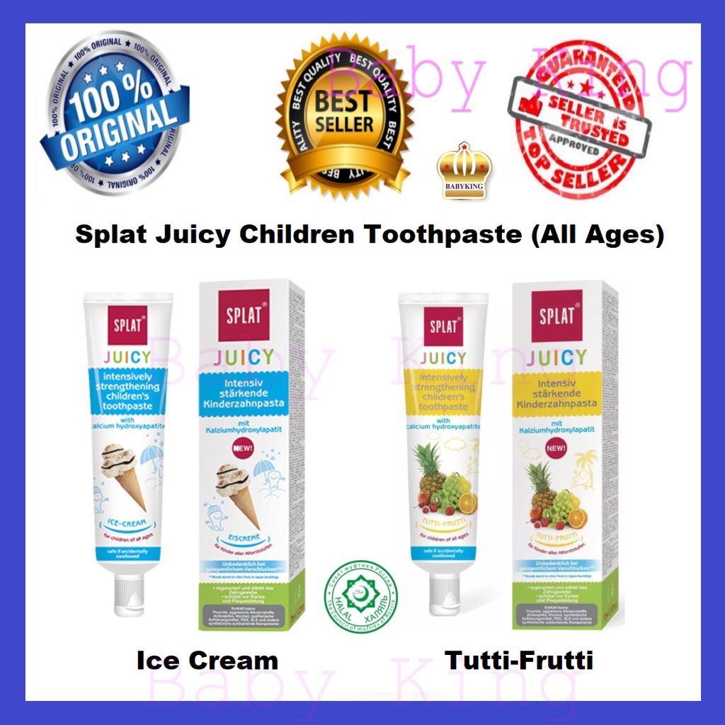 Original Splat Juicy Toothpaste Tooth Paste For Children Of All Ages ...