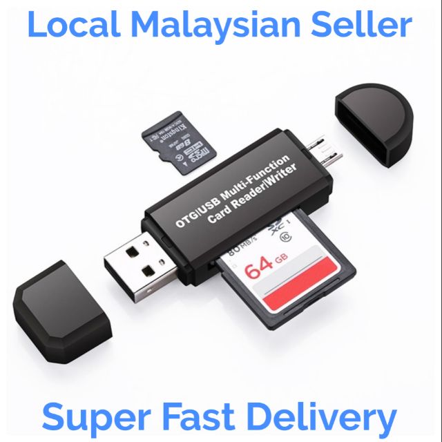 3 in 1 usb 2.0 otg card reader tf/micro sd card reader for android ...