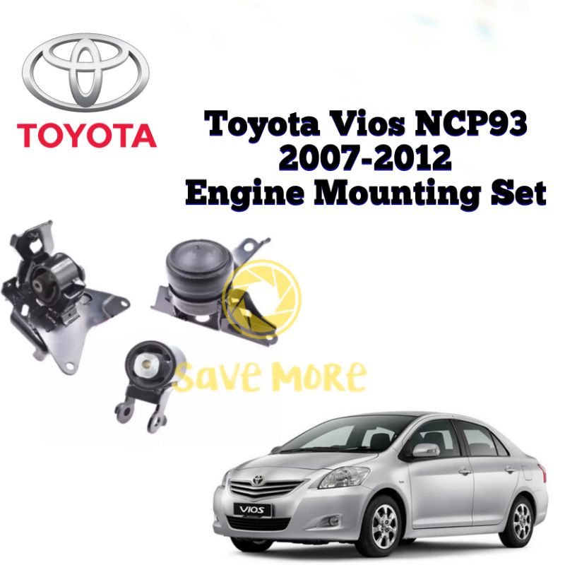 (1 YEARS WARRANTY) TOYOTA VIOS NCP93 1.5 2007-2012 ENGINE MOUNTING SET ...