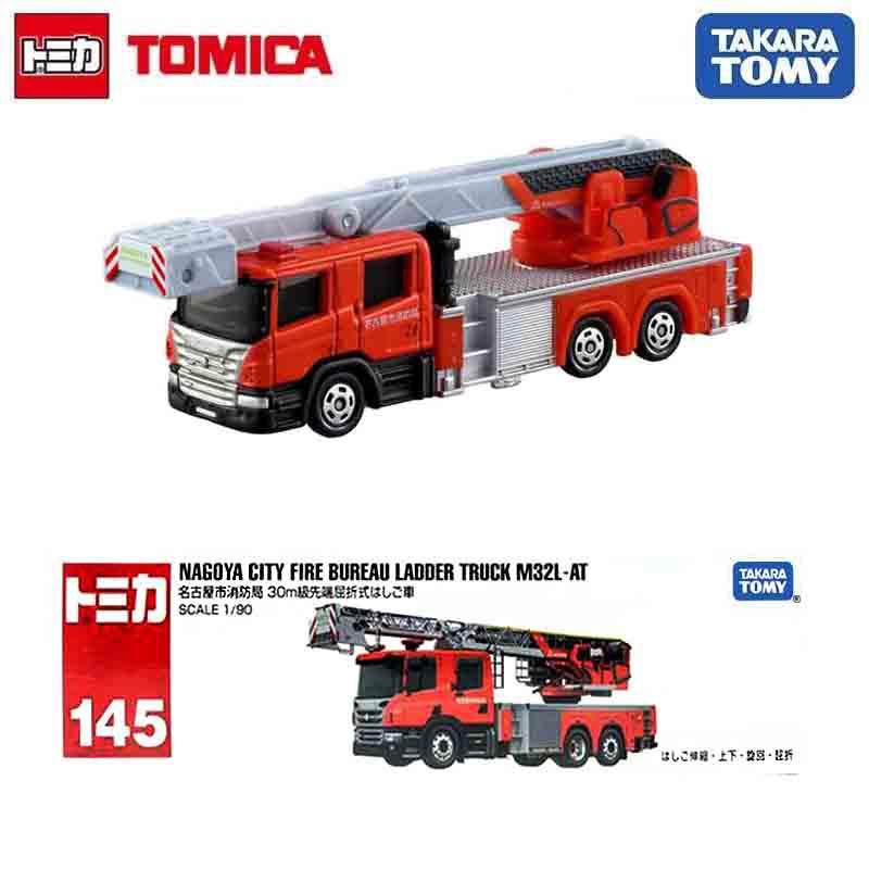 1/90 Nagoya City Fire Bureau Ladder Truck M32L-AT NO.145 TomicaPremium ...