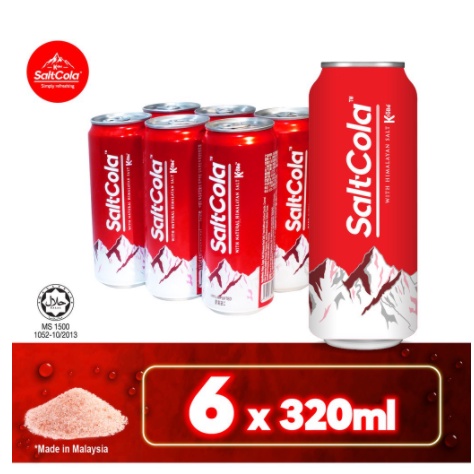 [EXPIRY DATE 5/5/23] Krobe Salt Cola with Himalayan Salt 6x320ml ...