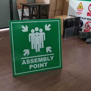 ASSEMBLY POINT SIGN / PAPAN TANDA ASEMBLY POINT | Shopee Malaysia
