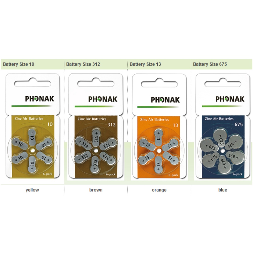 Phonak hearing aid battery-suitable for signia, phonak, rexton, resound ...