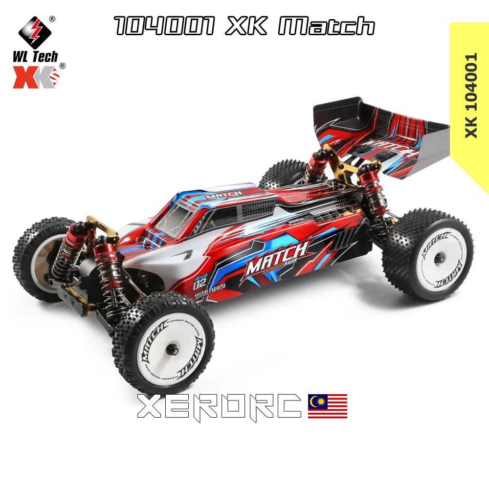 WLtoys 104001 XK Match New 2021 Rc Buggy 2.4GHz Remote Control Car 4WD ...