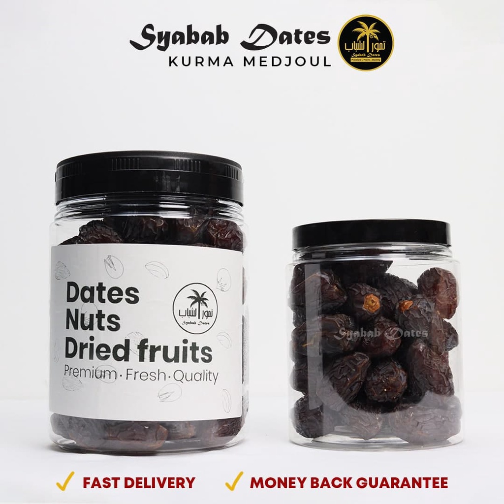 New!! Syabab Dates Kurma Medjoul Large 500G/1KG with bubble wrapping ...