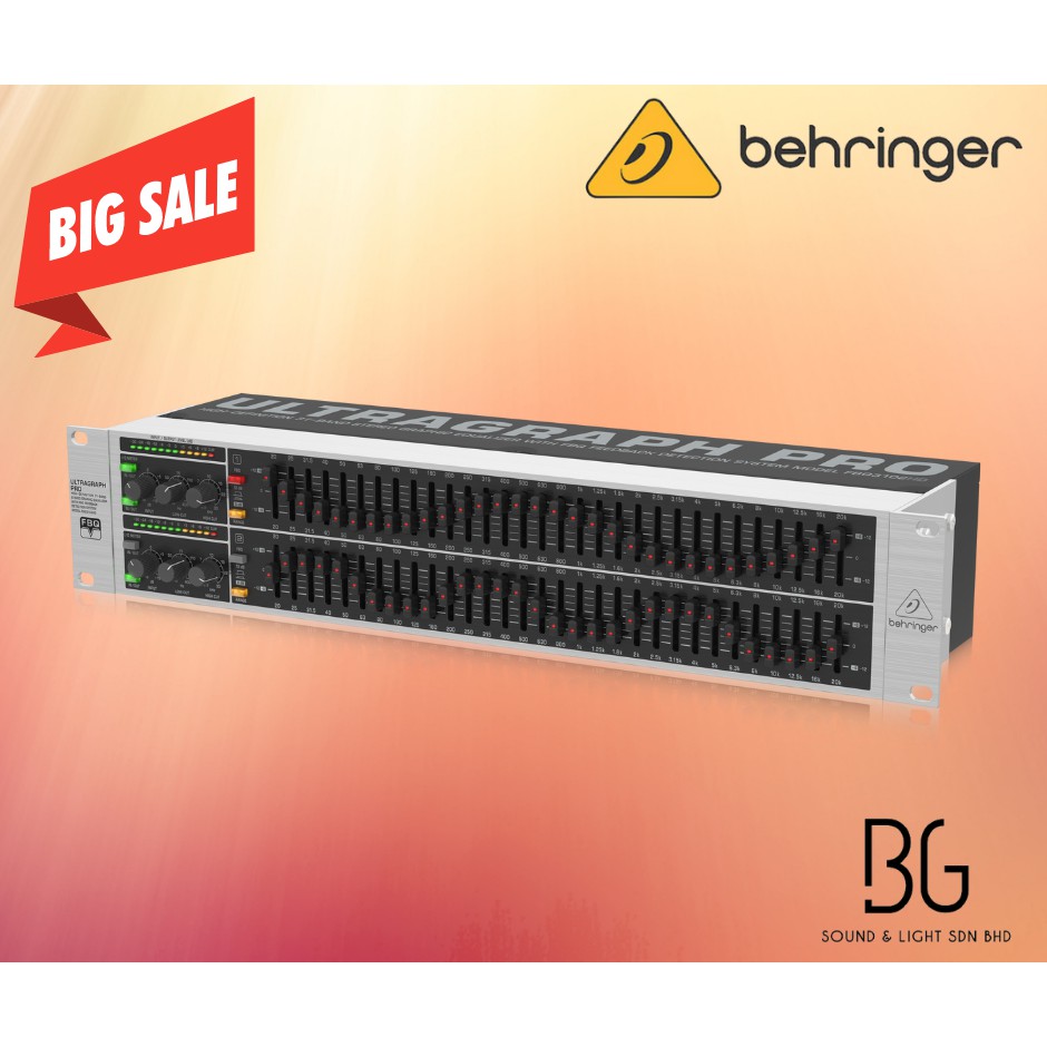 behringer fbq3102hd High-Definition 31-Band Stereo Graphic Equalizer ...