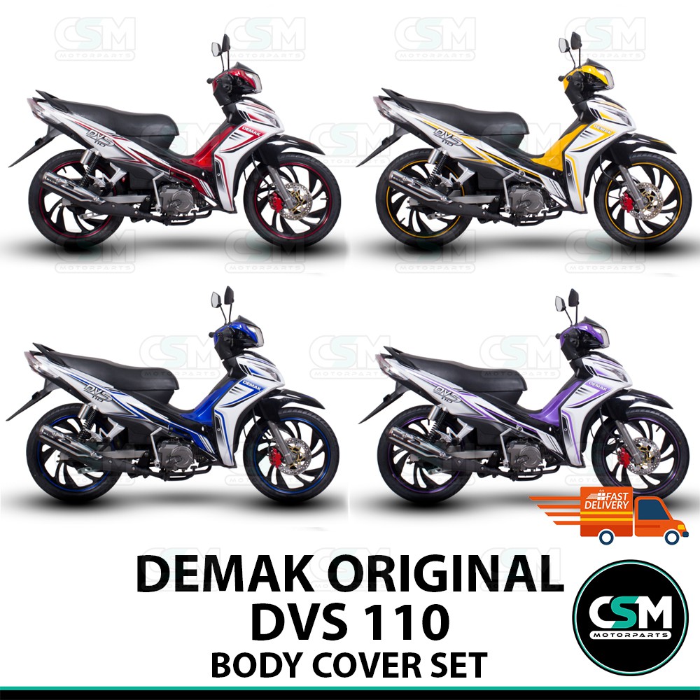DEMAK ORIGINAL Coverset Bodyset DVS 110 RED BLUE PURPLE YELLOW (FREE ...