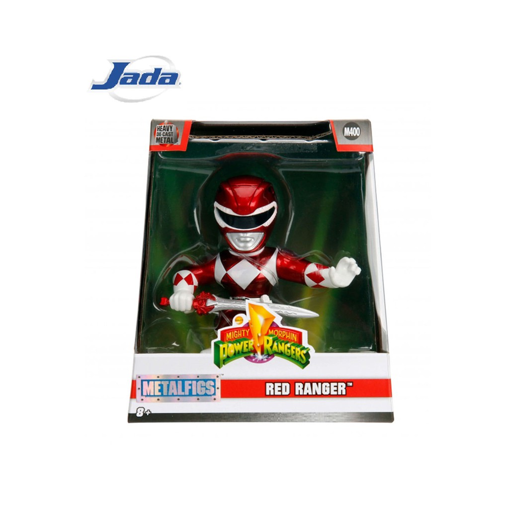 JADA METALFIGS METAL DIE CAST POWER RANGER SABAN'S 4 INCH RED RANGER ...