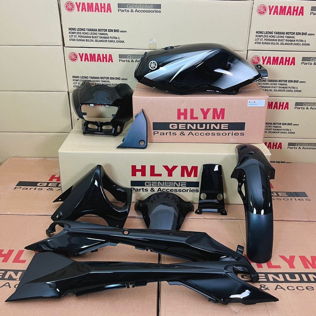 RXZ HLYM 100% ORIGINAL YAMAHA 5PV CATAL CATALYZER HITAM SKALA BODY ...