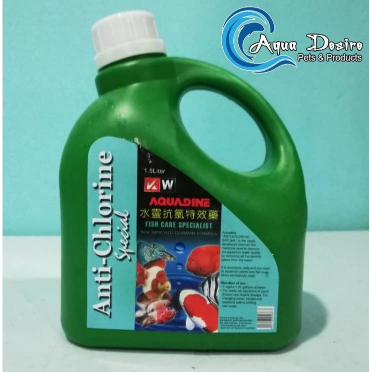 AQUADENE ANTI CHLORINE 1.5 L - 4 L | Shopee Malaysia
