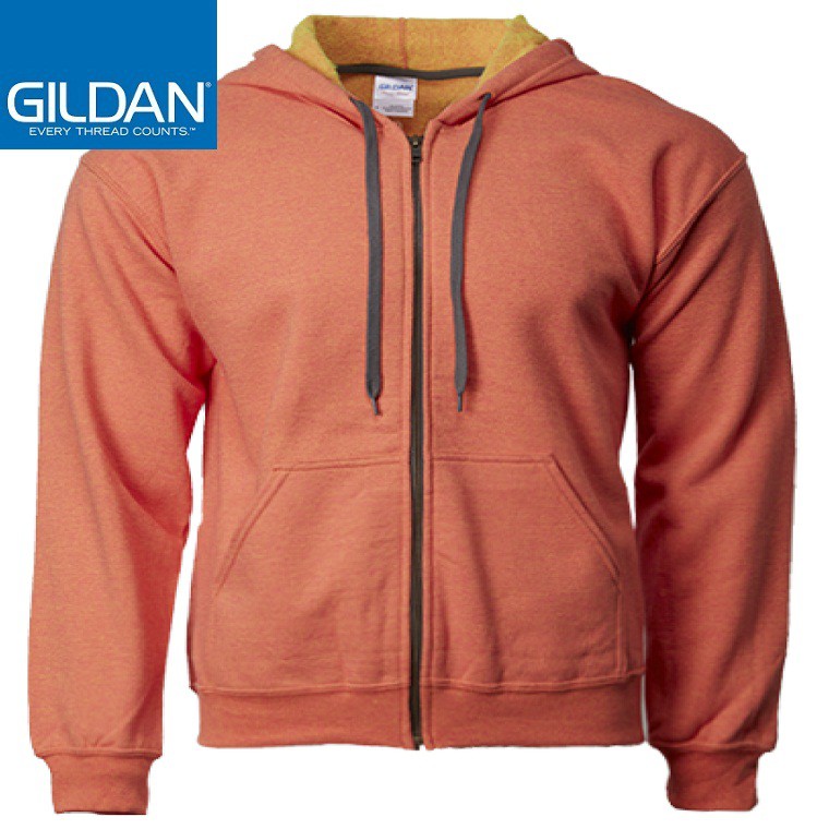 Gildan Heavy Blend 18700 Unisex Adult Vintage Full Zip Hoodie ...