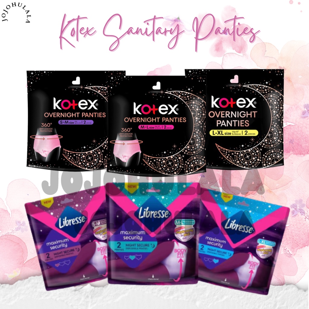 Kotex Libresse Overnight Panties S-M-L-XL (2pcs) | Shopee Malaysia