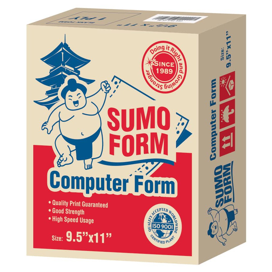 Sumo 4ply comp form NCR DARKNESS 9.5" x 11" (500 fans) 100% Quality Paper (Full Packing ...